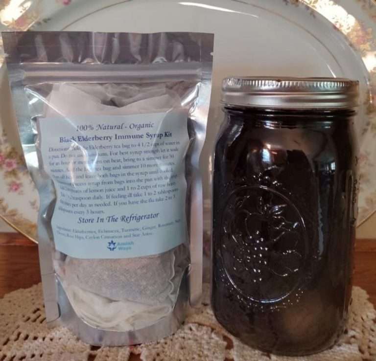 Elderberry Syrup Kit with 9 Immune Boosting Herbs - Amish Ways